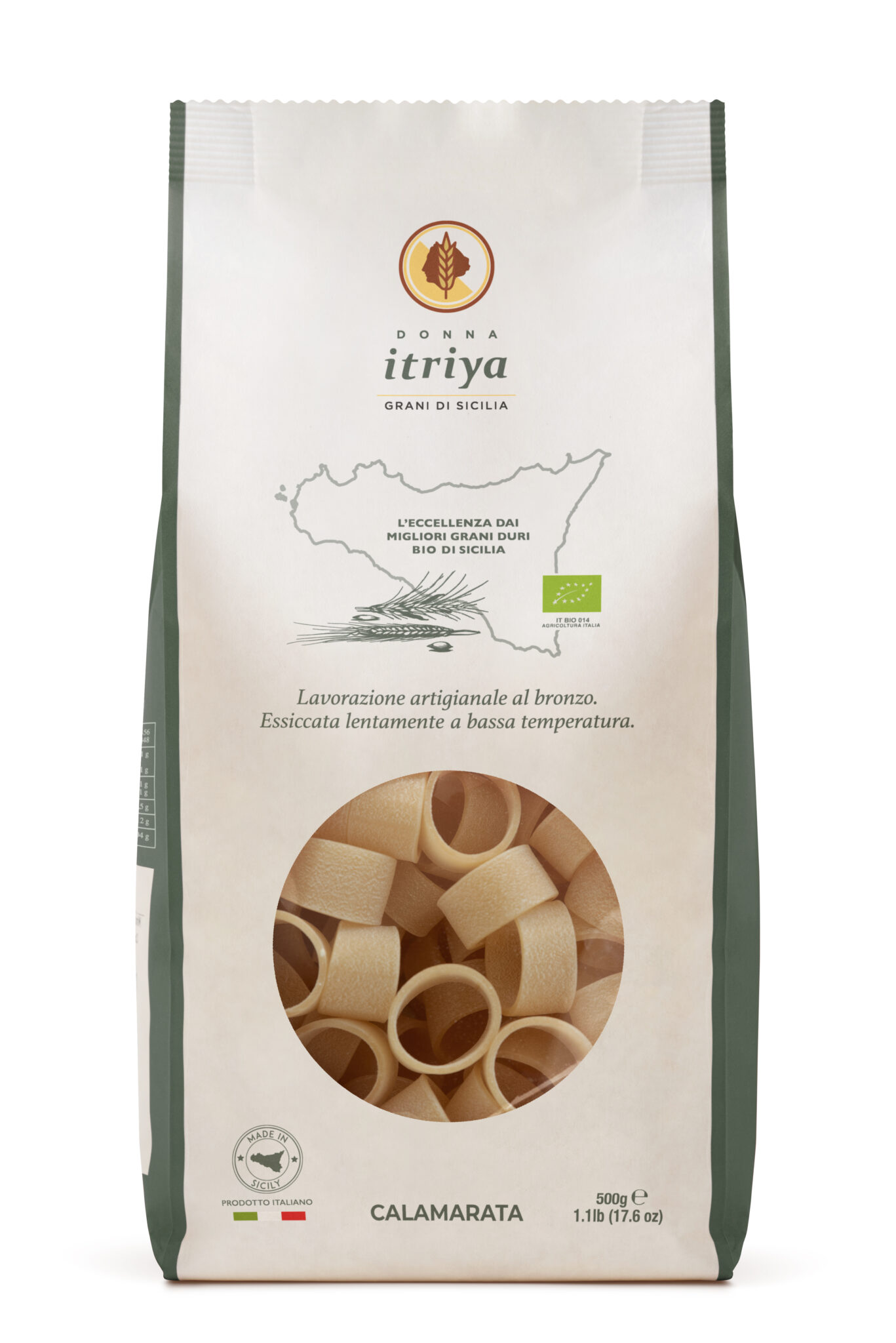 Linea Grano Duro Bio – Calamarata – Donna Itriya – Grani di sicilia